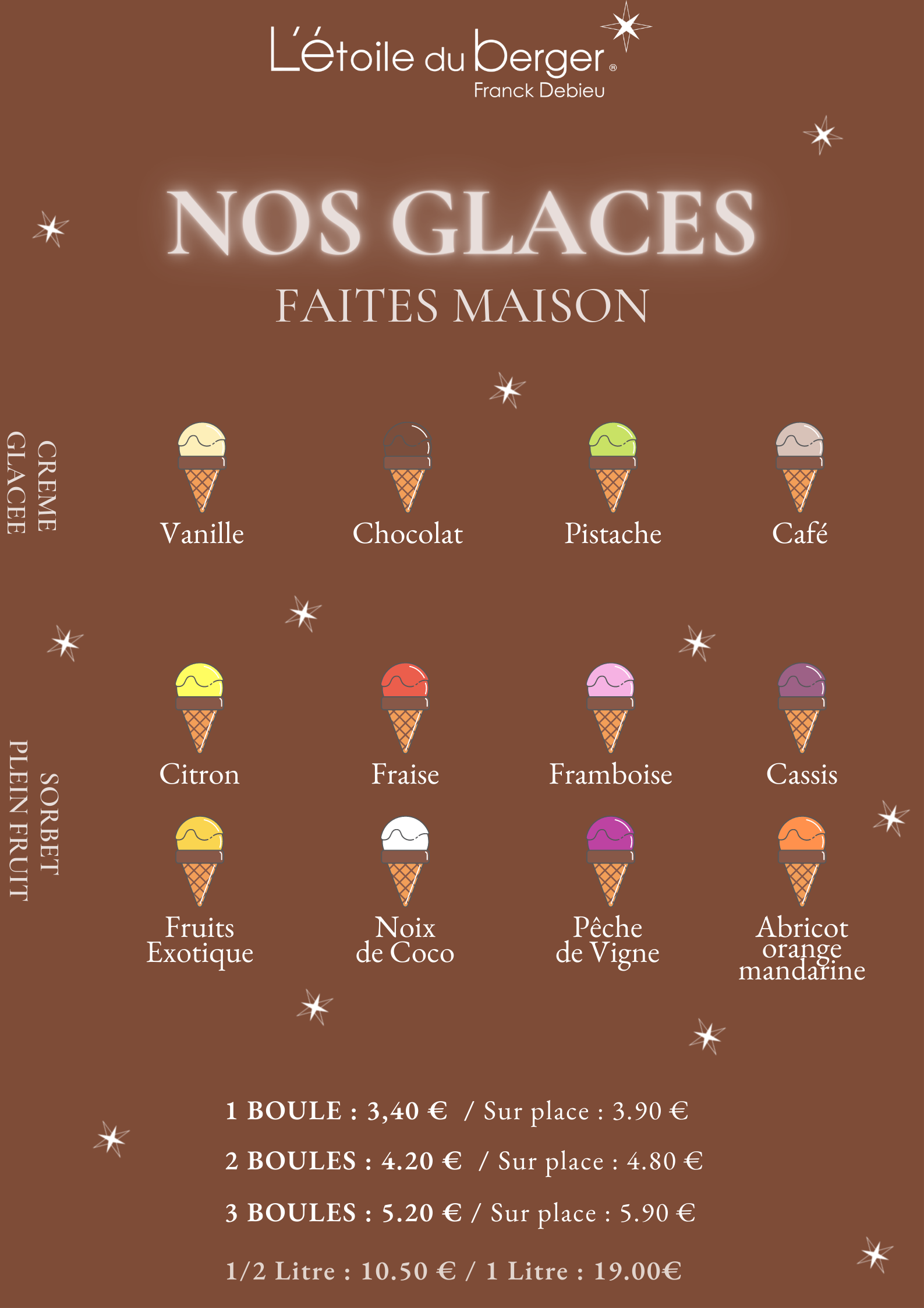 Nos Glaces – L'Etoile Du Berger